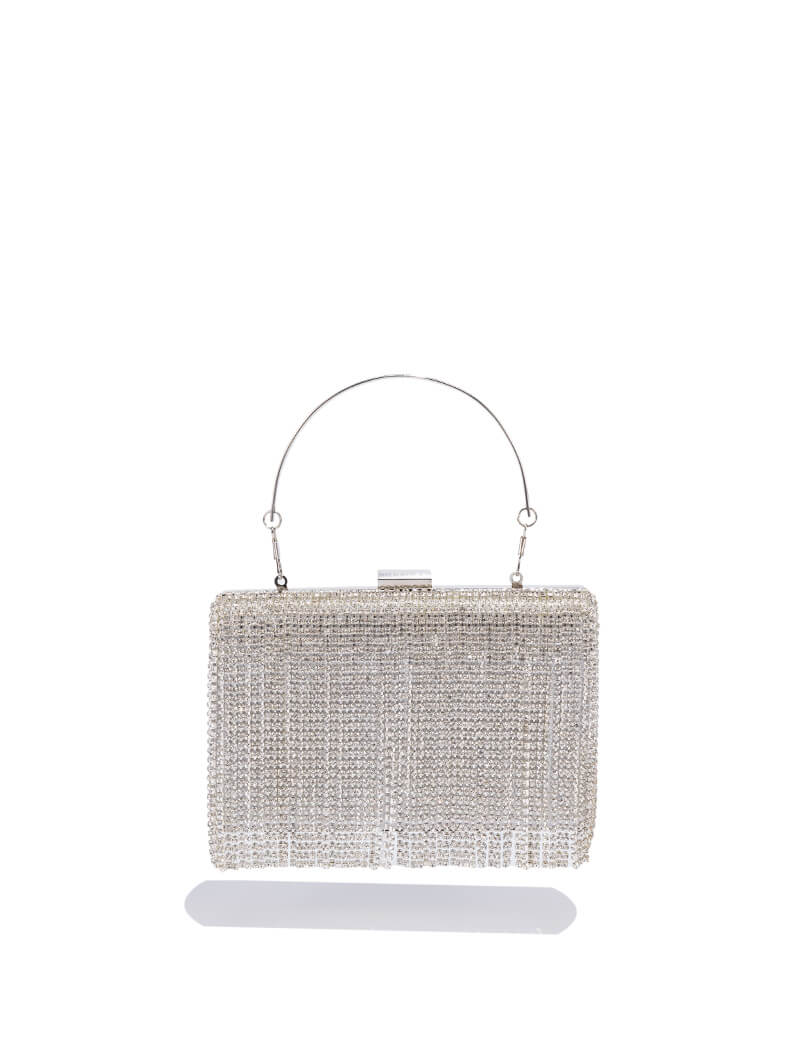 ROSACE - Sac soirée à franges en strass