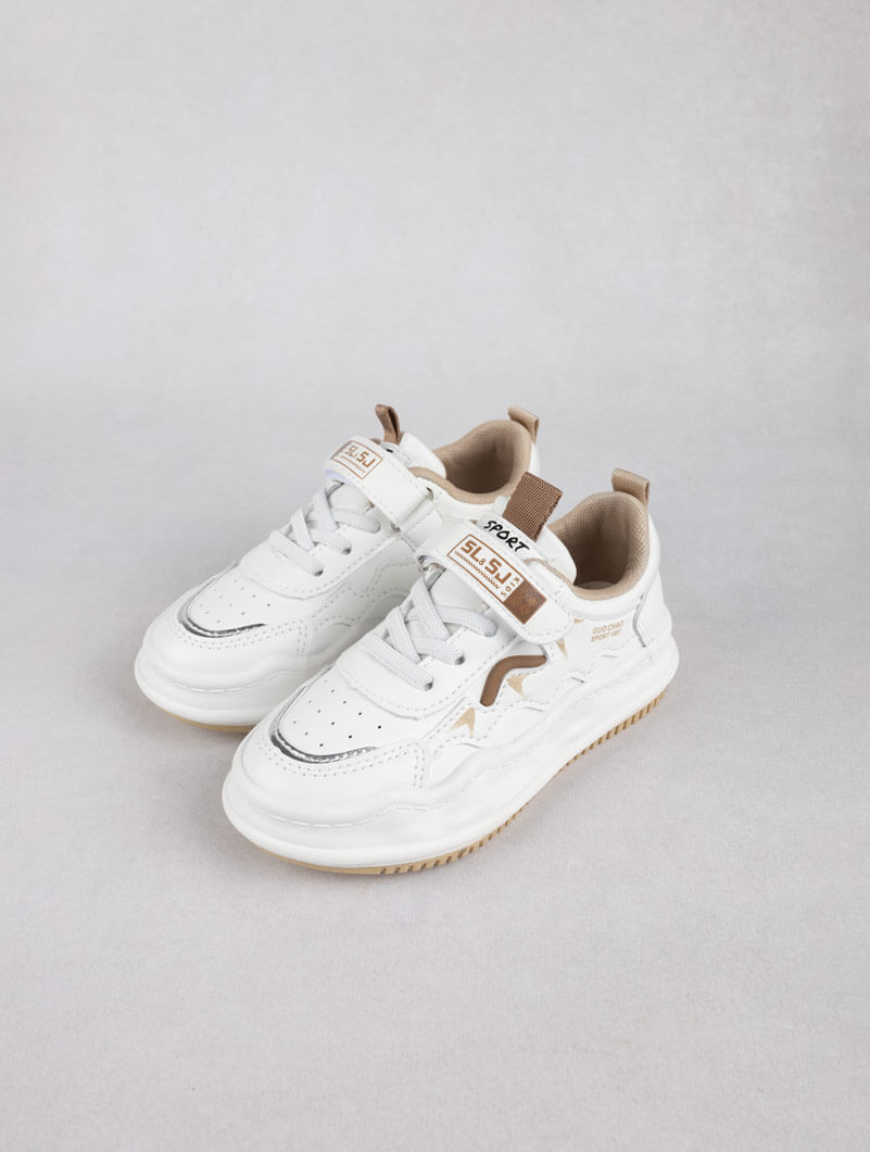 ROSACE - Baskets à lacets avec scratch