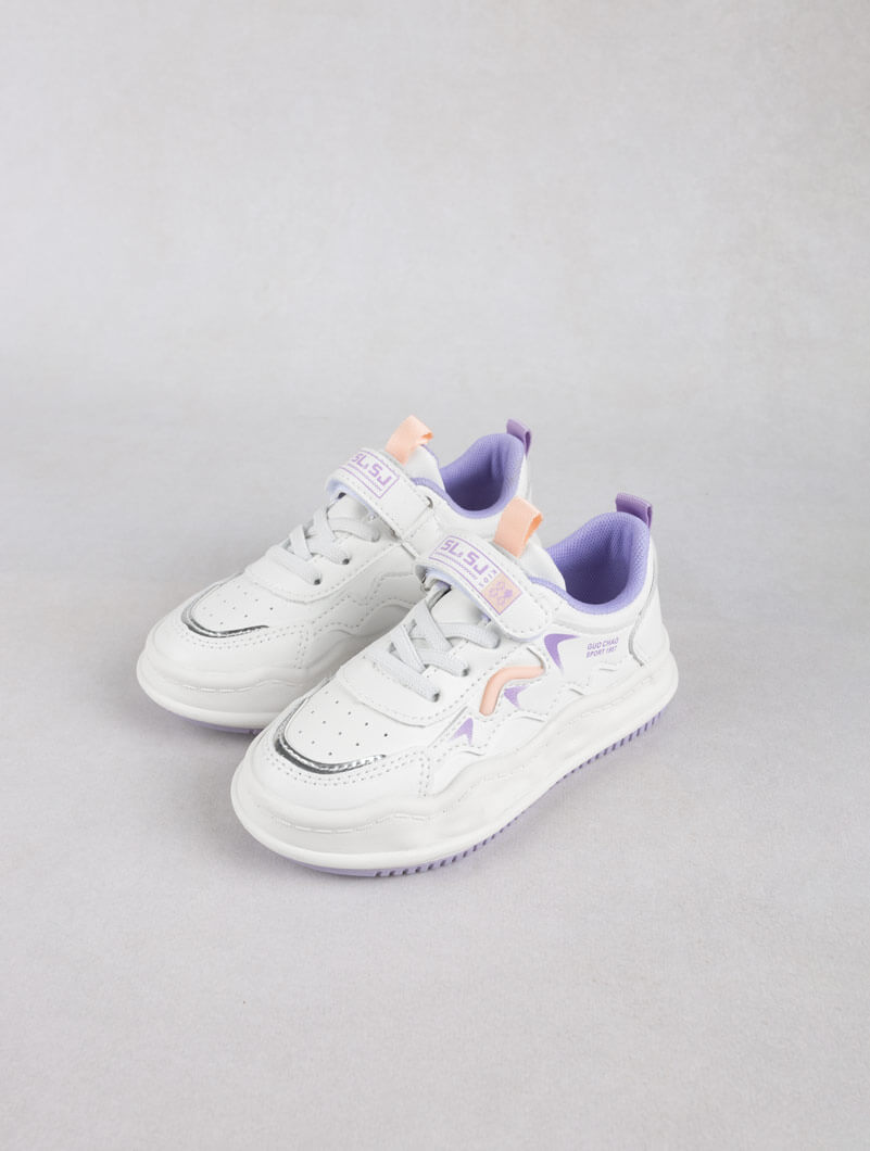 ROSACE - Baskets à lacets avec scratch