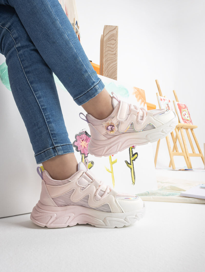 ROSACE - Baskets à plateforme à scratch