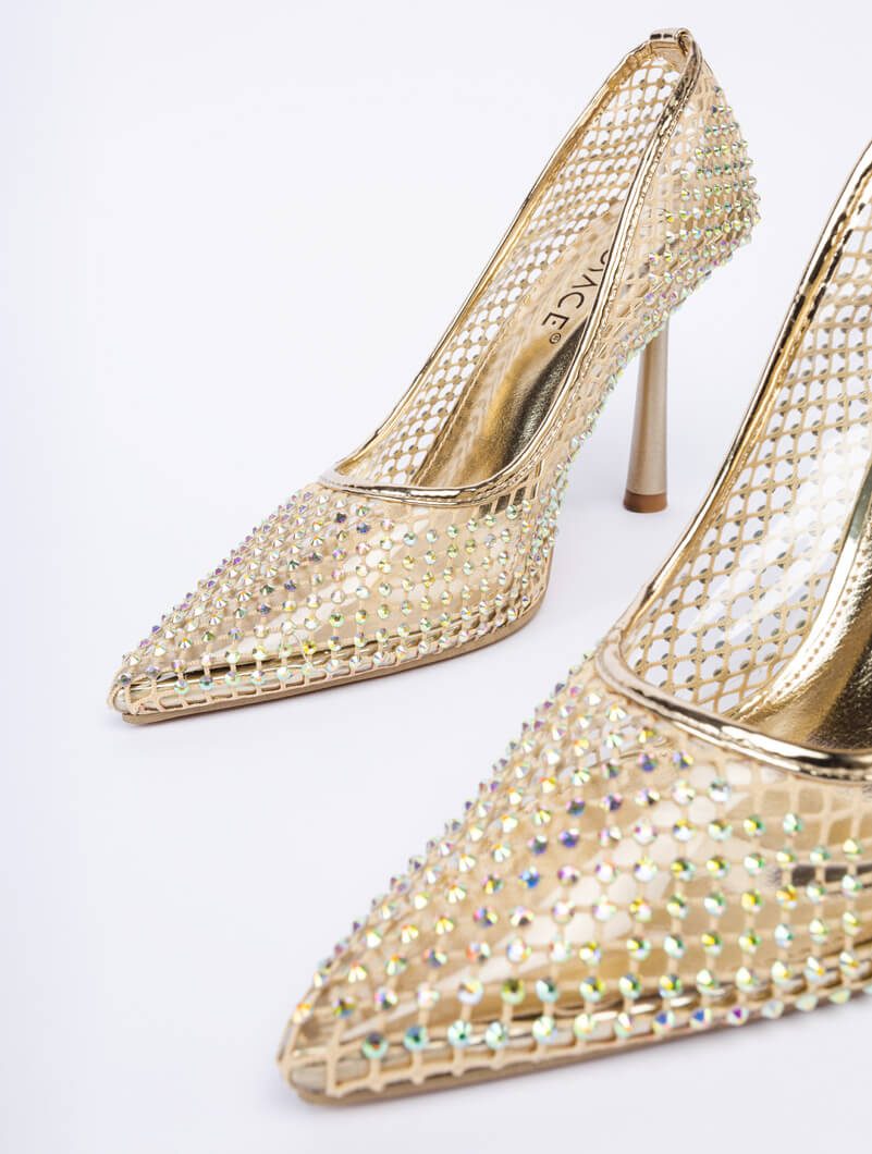 ROSACE - Escarpins à strass