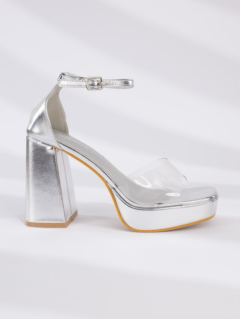 ROSACE - Sandales transparentes à talons hauts